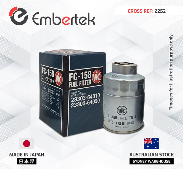 Fuel Filter for TOYOTA Land Cruiser 1998-2007 [Cross Ref: Ryco Z252 ...