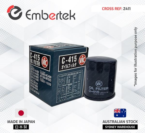 1 x VIC Japanese Oil Filter for Mazda MX-6 1991 - 1997 – EMBERTEK AUSTRALIA