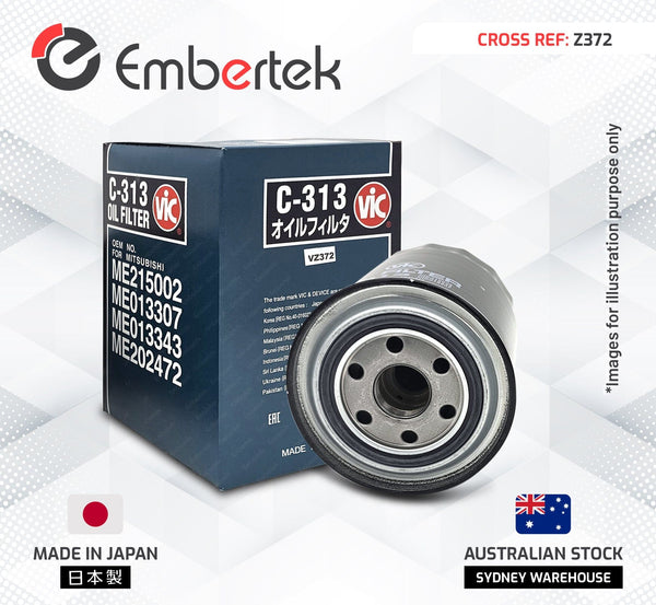 1x VIC Oil Filter for FUSO Canter 2002-2008 (FE, FG 4D34) Ref: Z372 ...