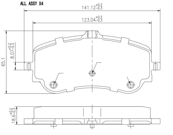 Embertek REAR Brake Pads EP15002 / EP2596 [Cross Ref: FMSI D2197-9438 ...