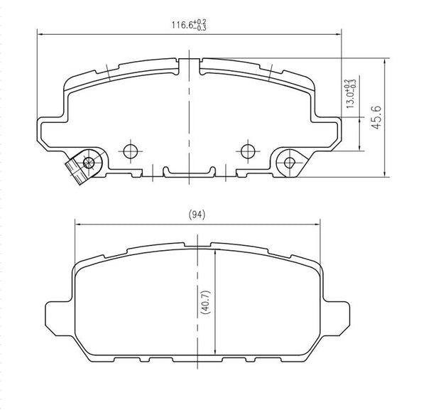 Embertek Rear Brake Pads EP2355 [Cross Ref: FMSI D1841] – EMBERTEK ...