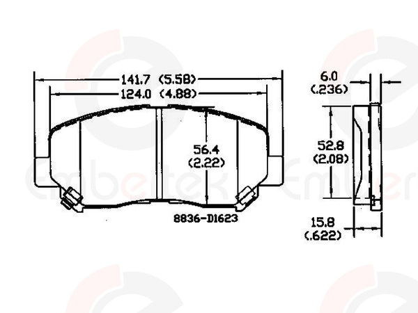 EMBERTEK FRONT Brake Pads EP2226 – EMBERTEK AUSTRALIA