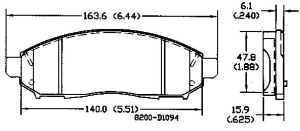 EMBERTEK FRONT Brake Pads for NISSAN NAVARA 2005-2021 EP1835 – EMBERTEK ...