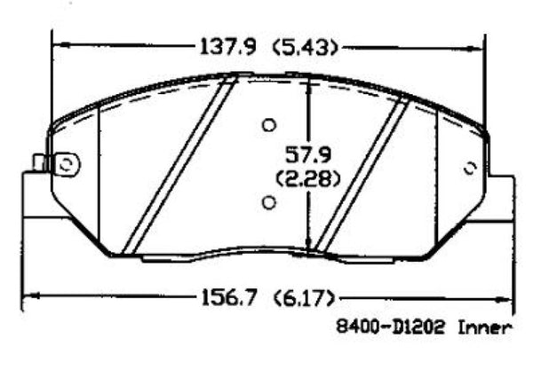 EMBERTEK FRONT Brake Pads for HYUNDAI SANTA FE 2007-2021 EP2034 ...