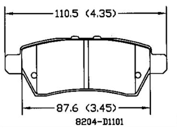 REAR Brake Pads EP1919 [Cross Ref: FMSI D1101-8204] – EMBERTEK AUSTRALIA